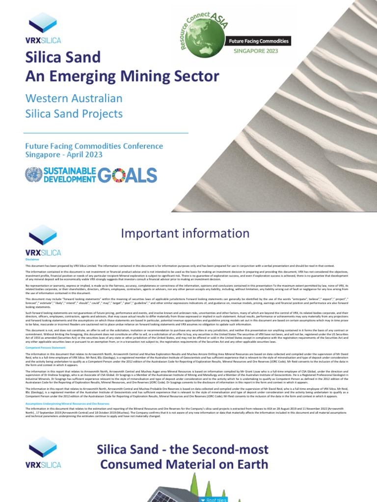 Silica Sand An Emerging Mining Sector | PDF | Securities (Finance) | Securities Act Of 1933