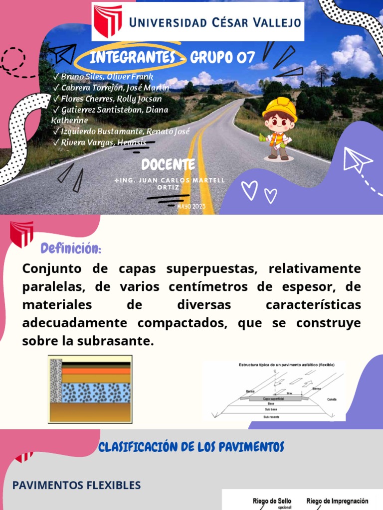 Tipos de Pavimentos | PDF | Hormigón | Ciencias fisicas