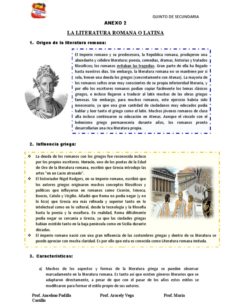 Literatura Romana | PDF | Virgilio