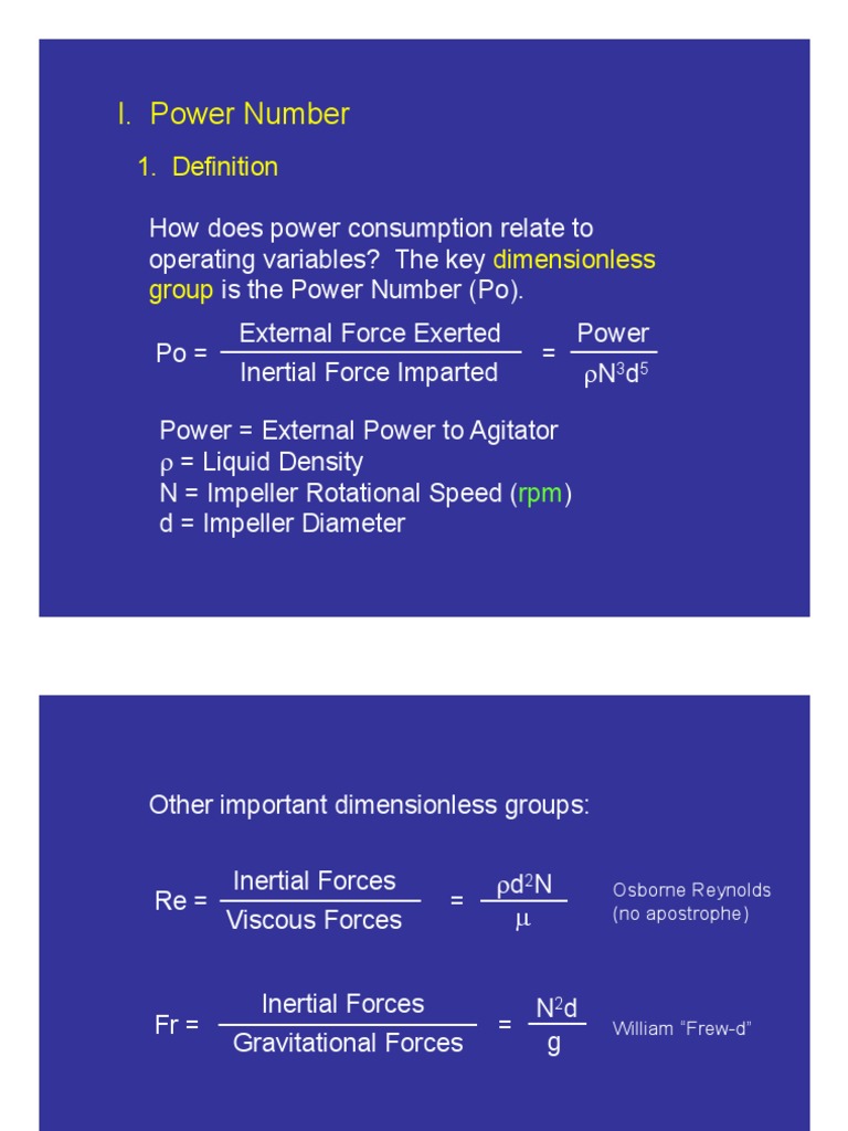 Power Number in Bioreactor Flow Dynamics | PDF | Reynolds Number ...