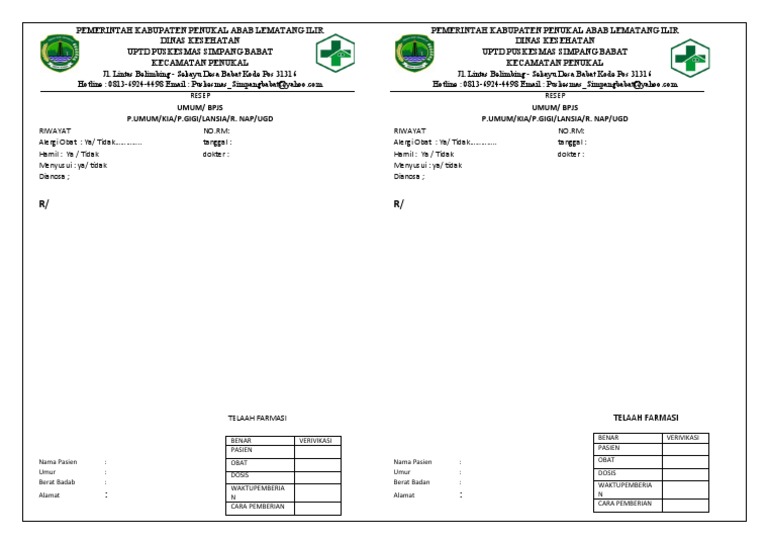 Format Resep Terbaru | PDF