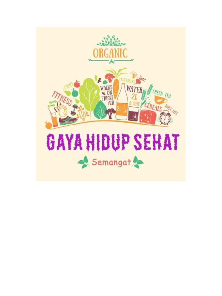 Infografis Gaya Hidup Sehat | PDF