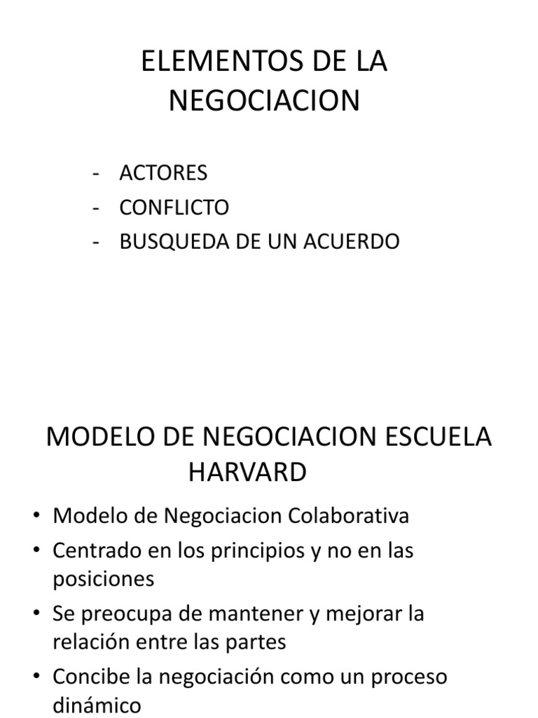 Elementos Clave en la Negociación | PDF | Negociación
