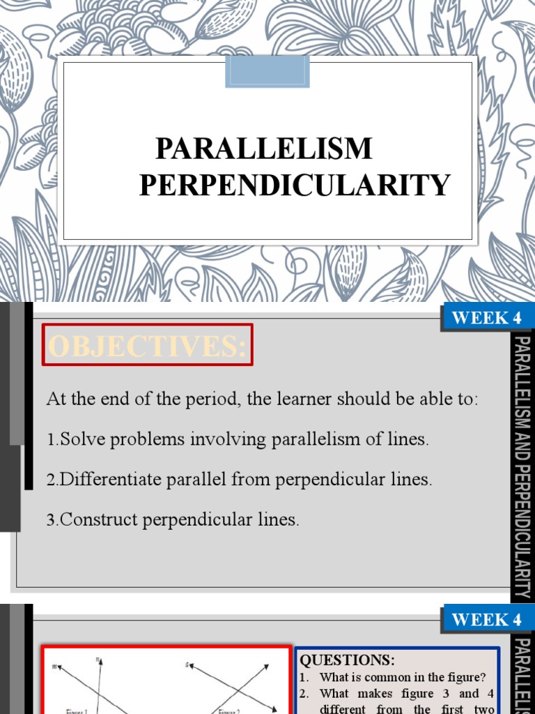 PARALLELISM and PERPENDICULARITY | PDF