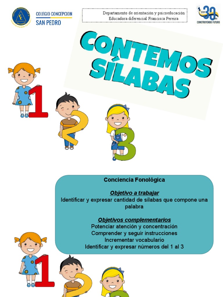 Contar Sílabas (Mono, Bi, Tri) | PDF