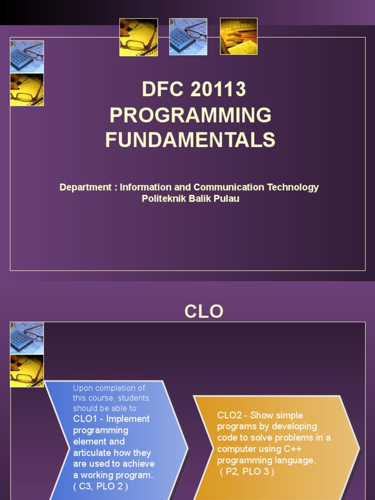 Chapter 2 Basic Program Elements Part 2 (1) | PDF | Computer Program | Programming