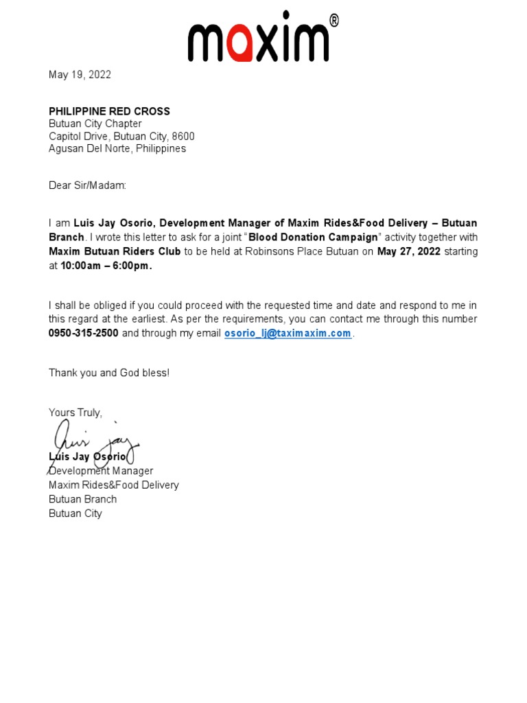 Blood Donation Campaign Request in Butuan | PDF | Finance & Money ...