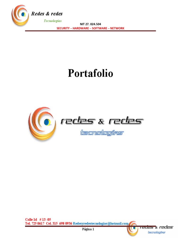 Portafolio de Servicio Redes y Redes Tecnologias | PDF | Biometría | Red de computadoras