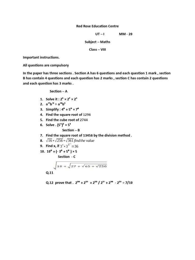 Pratice Sesion of Maths Questions | PDF