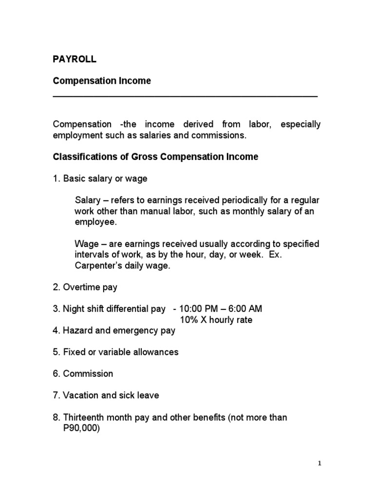 Payroll 1 | PDF | Salary | Overtime
