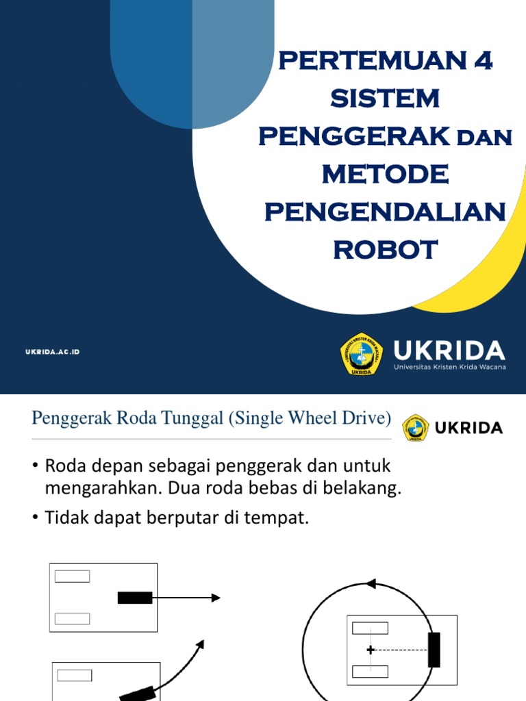 Metode Pengendalian dan Penggerak Robot | PDF