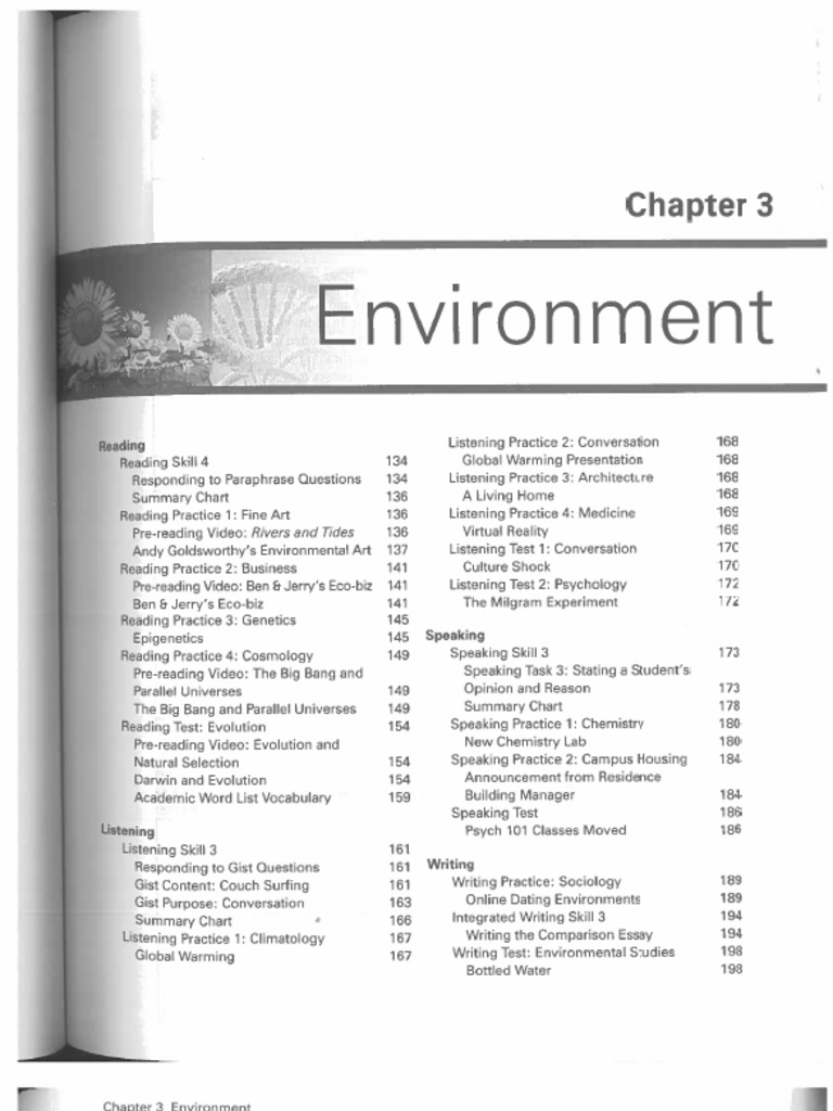 Toefl Ibt Chapter 3 Environment (Oxford) | PDF