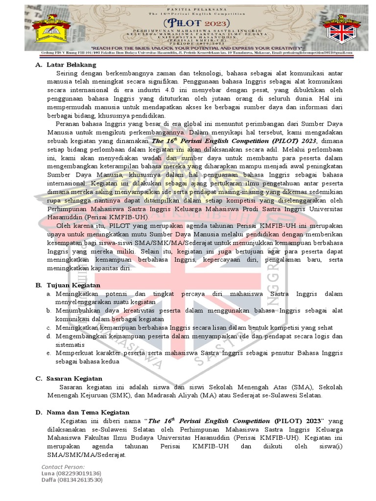 Proposal PILOT | PDF