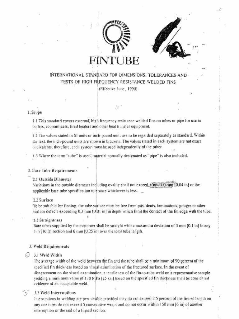 International Standards - Finning | PDF