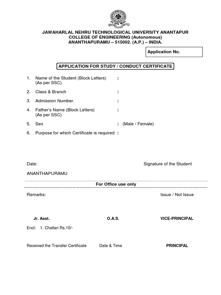 Study Conduct Certificate | PDF