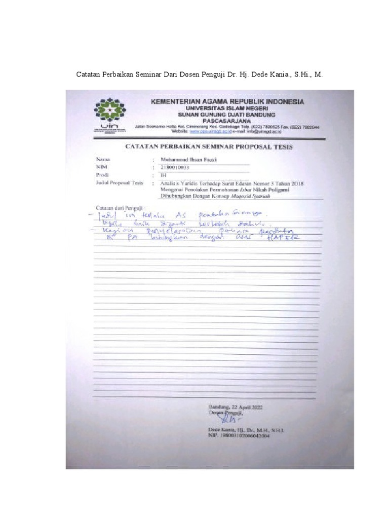 Usulan Proposal Muhammad Ihsan Fauzi | PDF