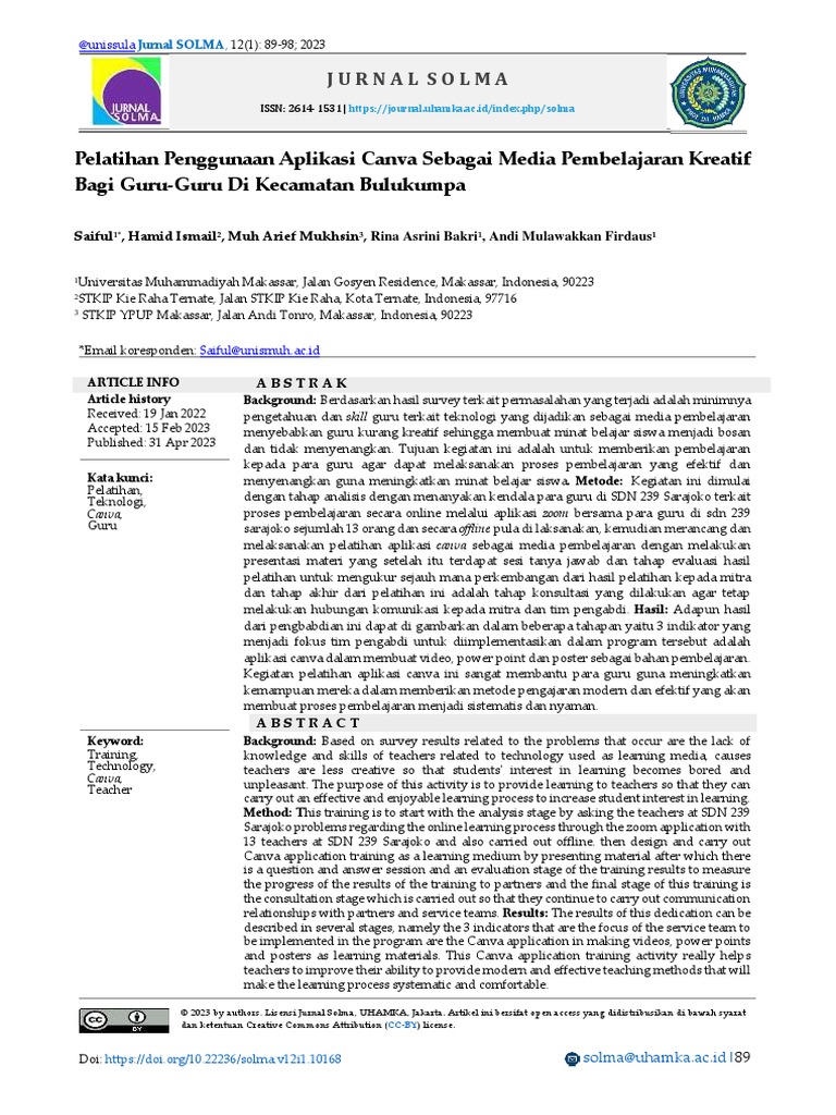 Aplikasi Canva | PDF | Karier & Perkembangan
