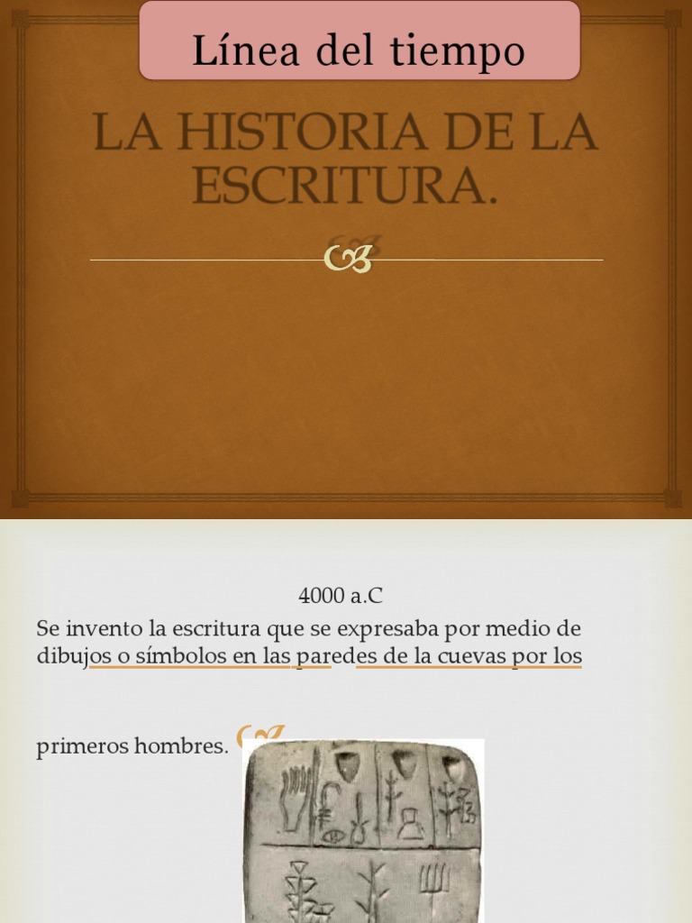 Linea Del Tiempo Historia de La Escritura | PDF