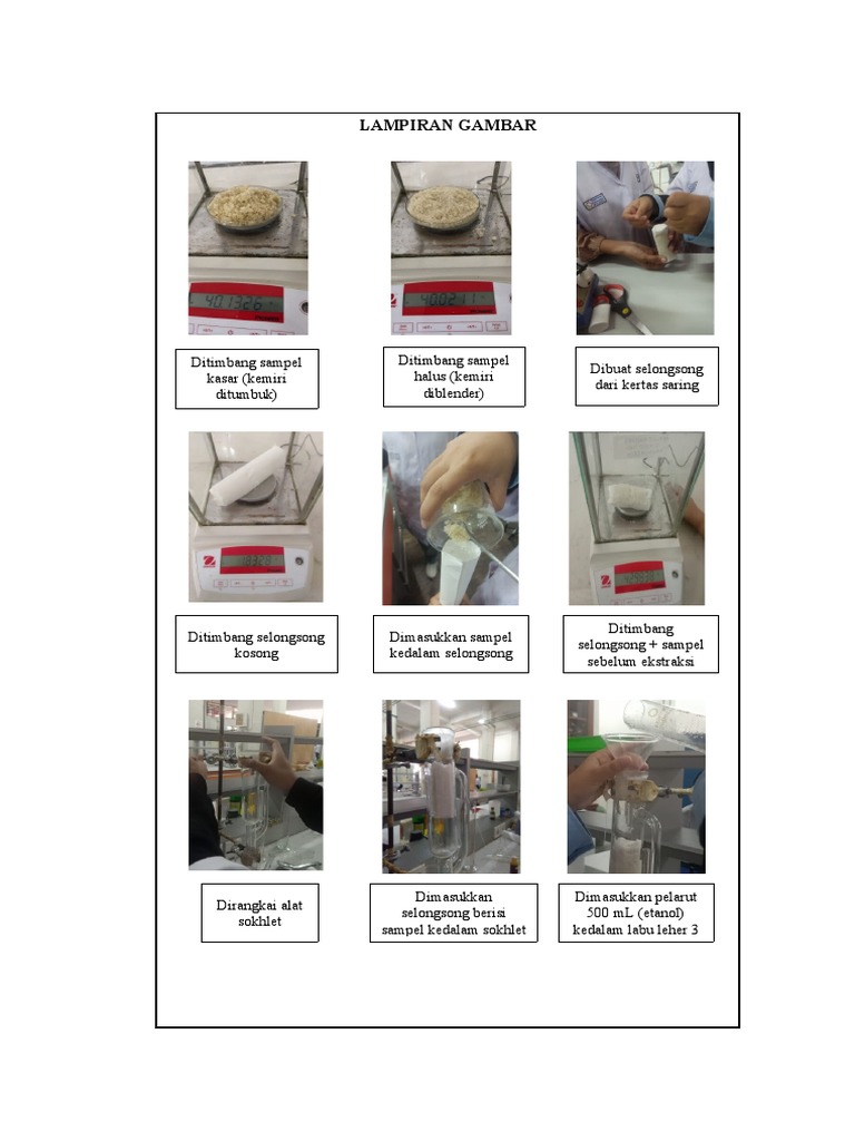Lampiran Ekstraksi Padat Cair | PDF