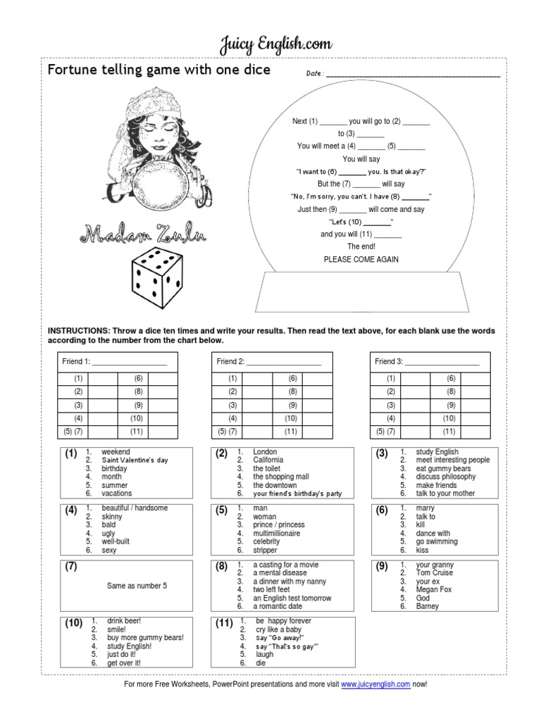 01 g11 Fortune Telling | PDF