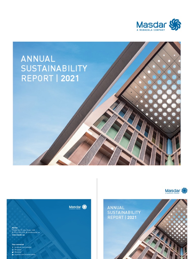 2021 Masdar Sustainability Report | PDF