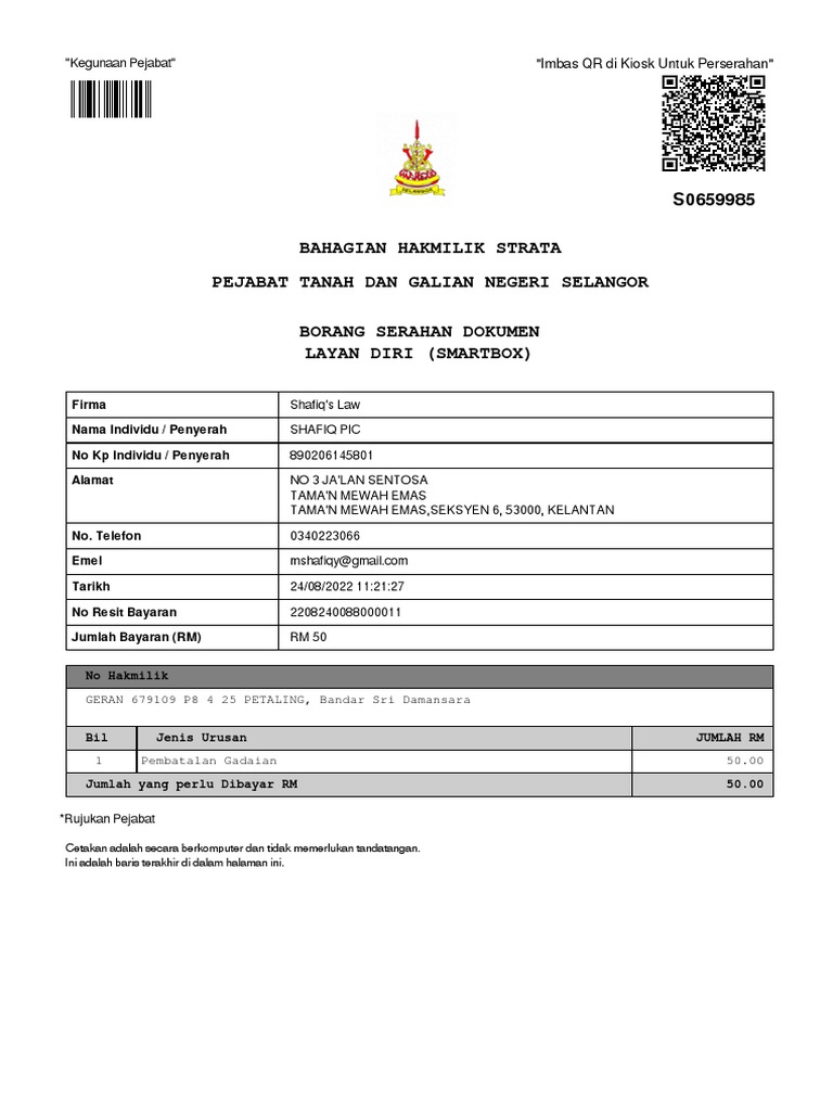 Borang_Serahan_S0659985 | PDF