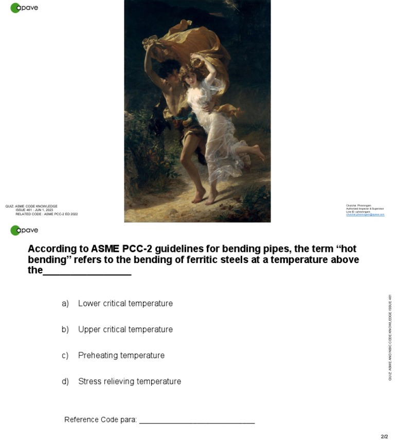 ISSUE 461 QUIZ - Hot Bending-PCC 2 | PDF