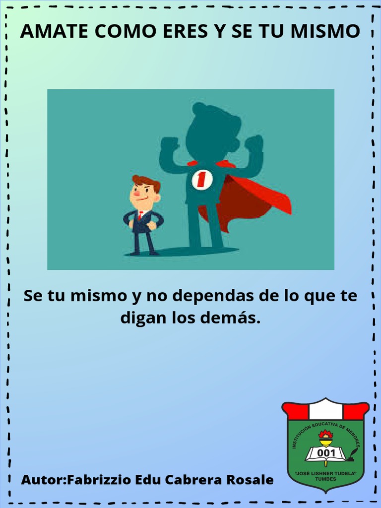 Amate Como Eres y Se Tu Mismo | PDF | Relaciones personales, crianza y ...