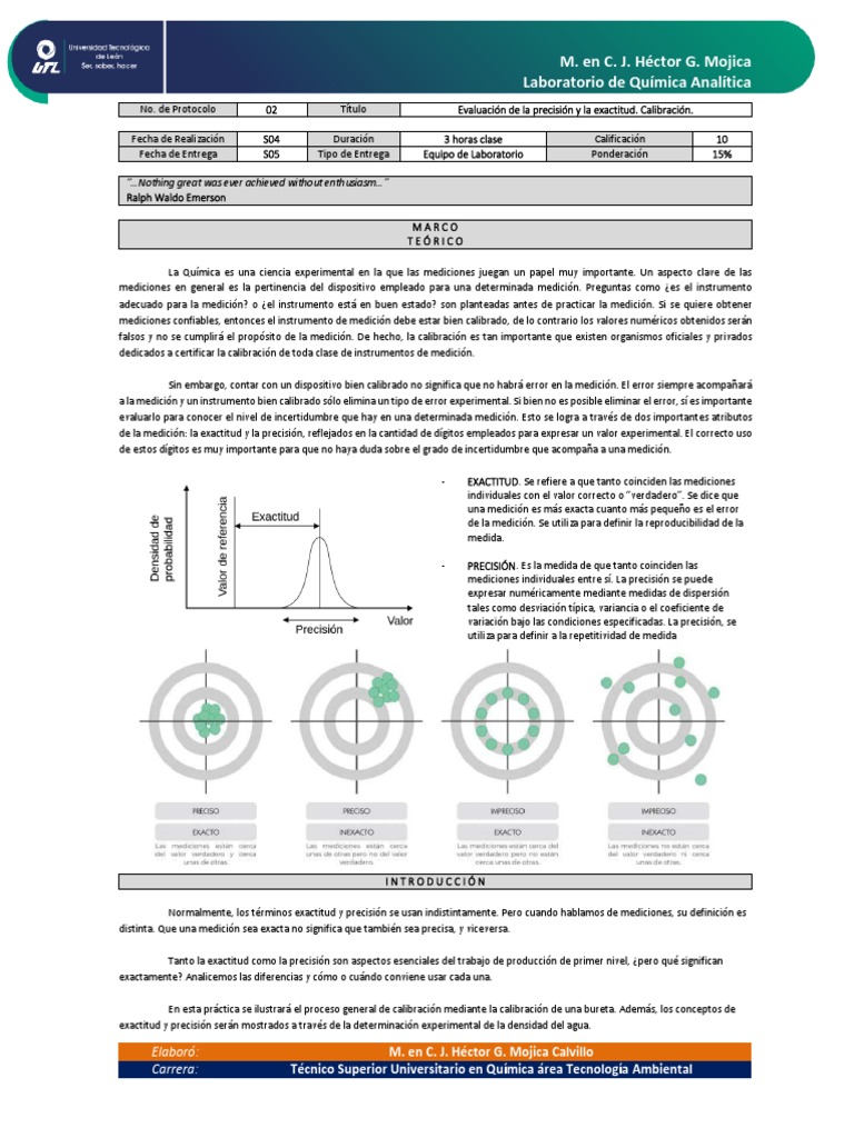 Protocolo de Laboratorio. 02 | PDF | Medición | Destilación