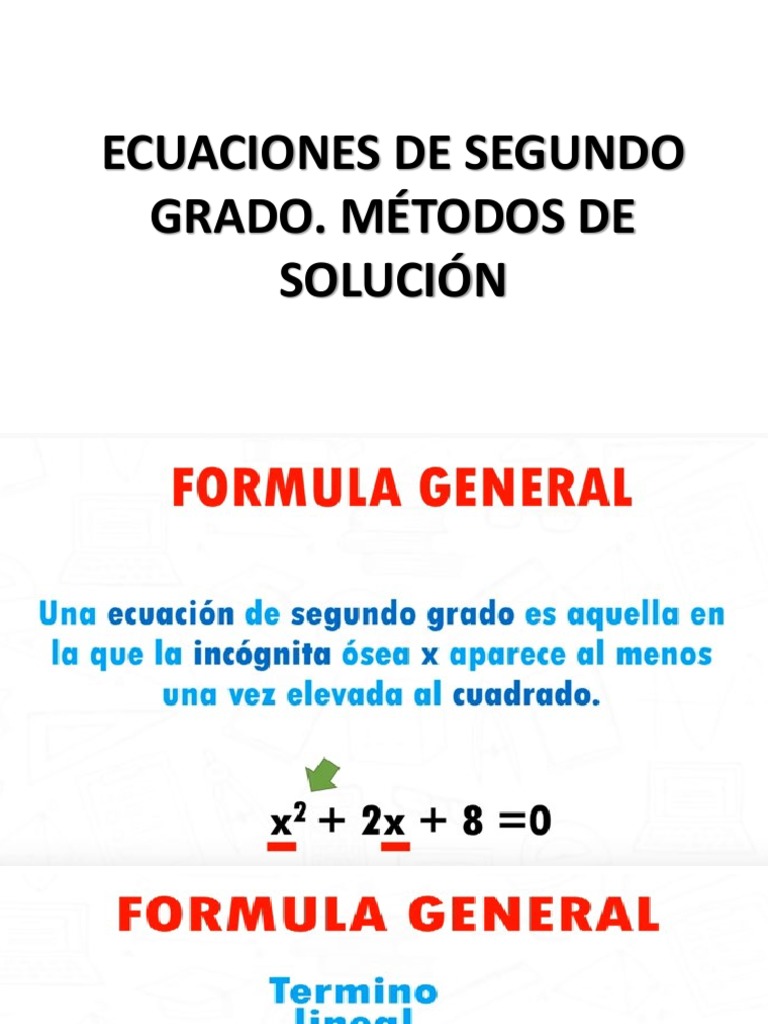Ecuaciones de Segundo Grado | PDF