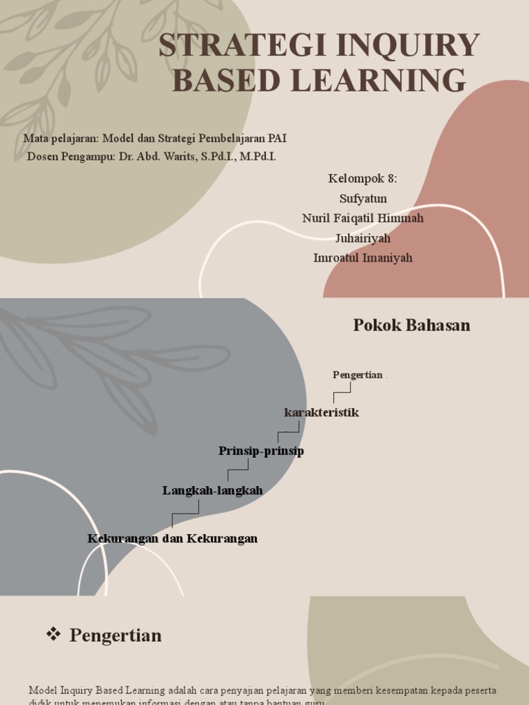 Strategi Inquiry Based Learning | PDF