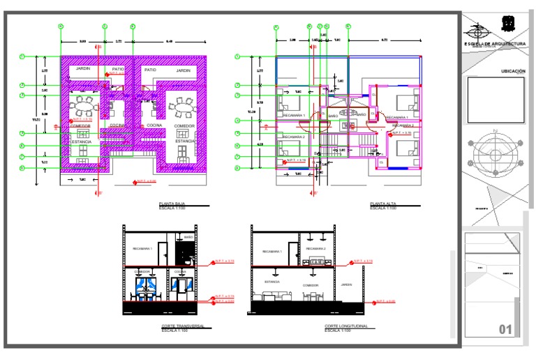 Plantas y Cortes | PDF