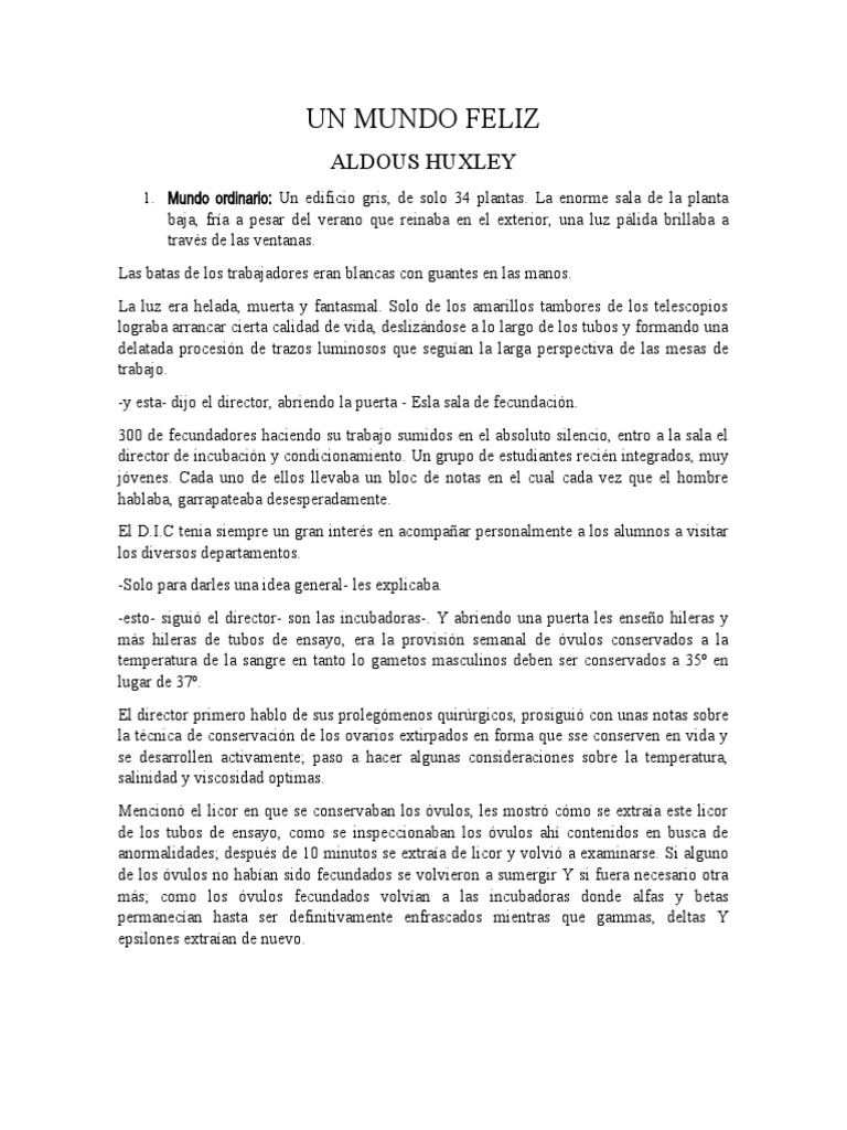 Un Mundo Feliz | PDF