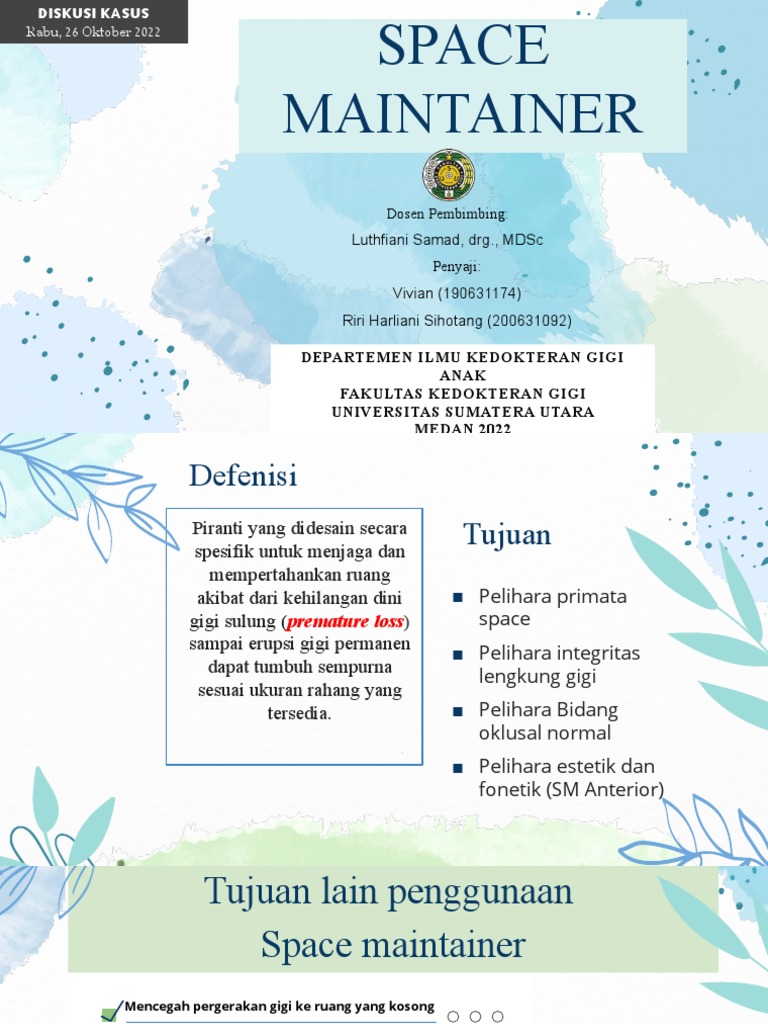 Panduan Lengkap Space Maintainer | PDF