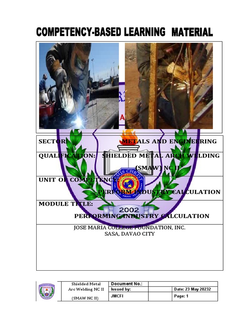 Welding Math Skills Guide | PDF | Area | Circle