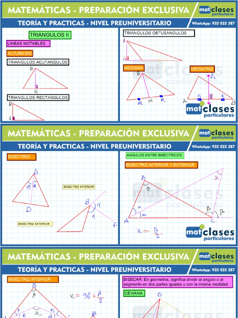 Geometria Triangulos Ii | PDF