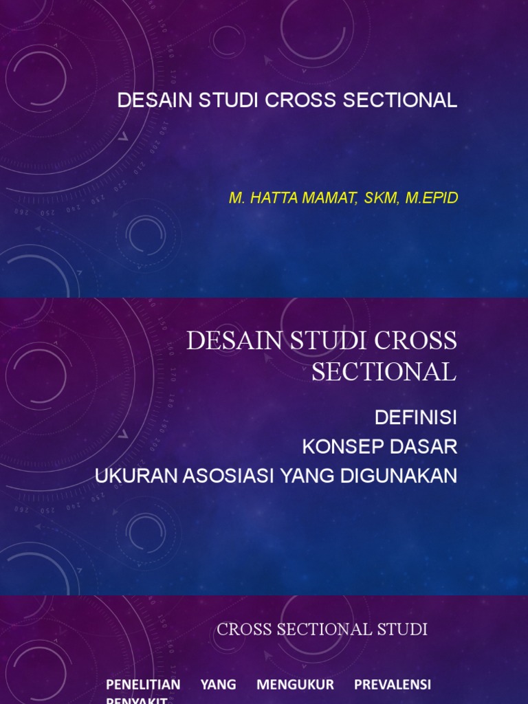 Des A in Cross Sectional | PDF | Pengembangan Diri | Kesehatan Holistik