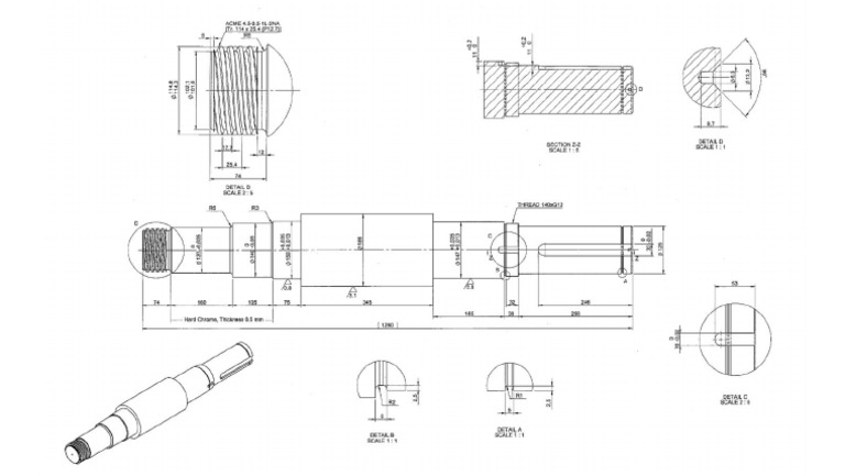 LCC-H200-610.5K Bareshaft LCC200 - Technical Drawing | PDF