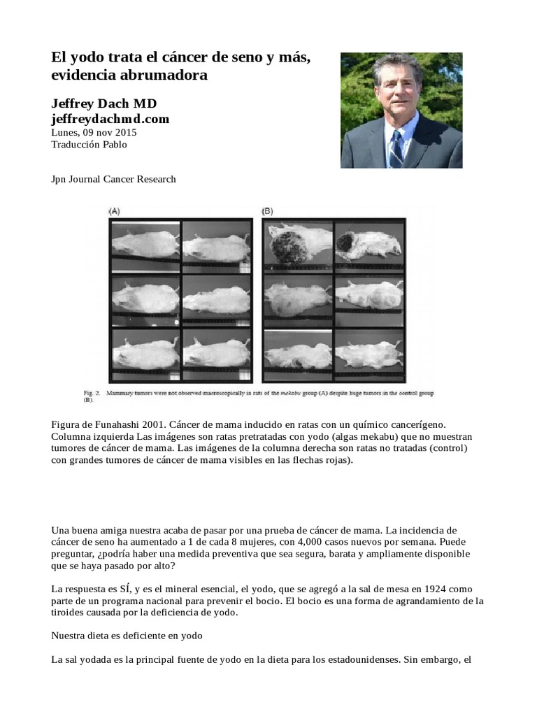 Yodo DR Jeffrey Dach | PDF | Cáncer | Yodo