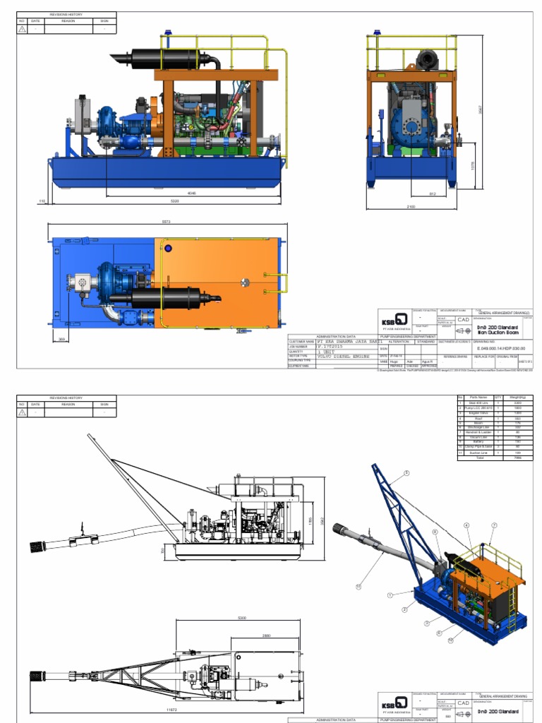 Lcc-h200-610.5k Drawing KSB Pump Set Dnd200 | PDF