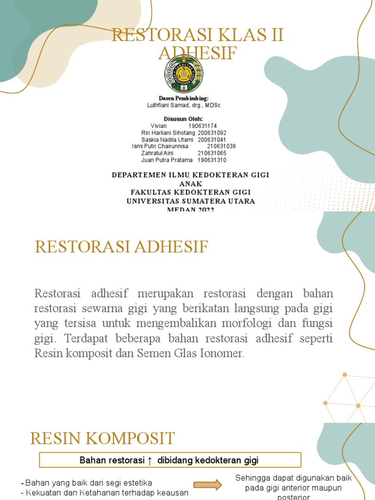 Restorasi Klas II Adhesif | PDF