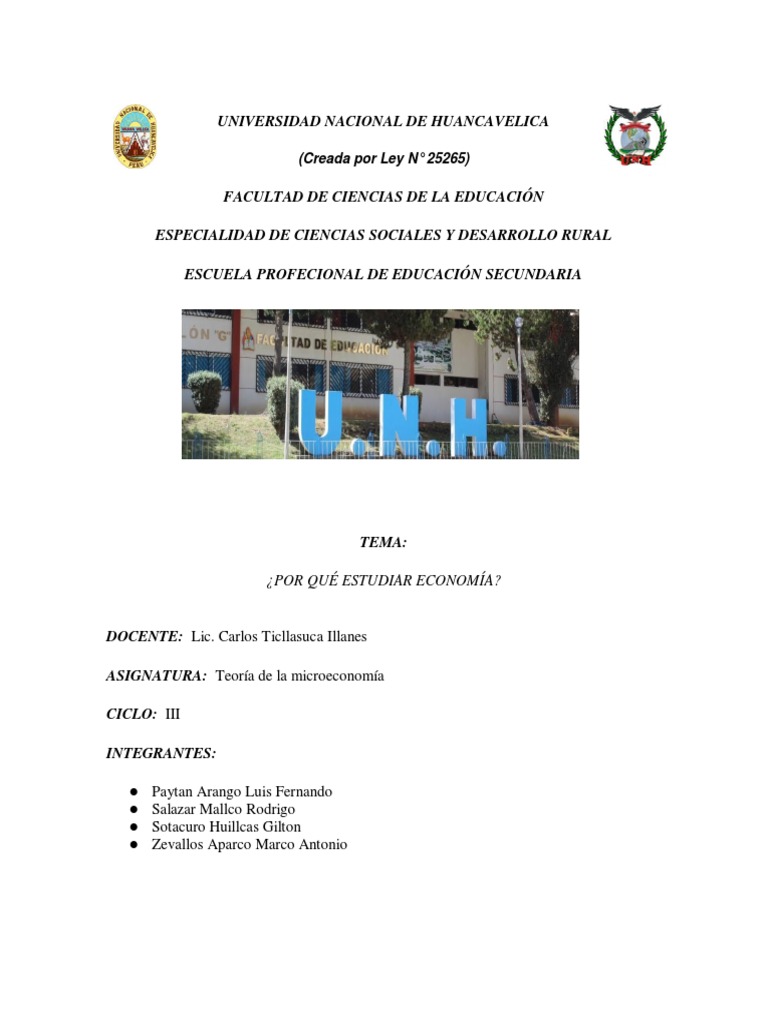 Por Qué Estudiar Economía | PDF | Ciencias económicas | Sociedad