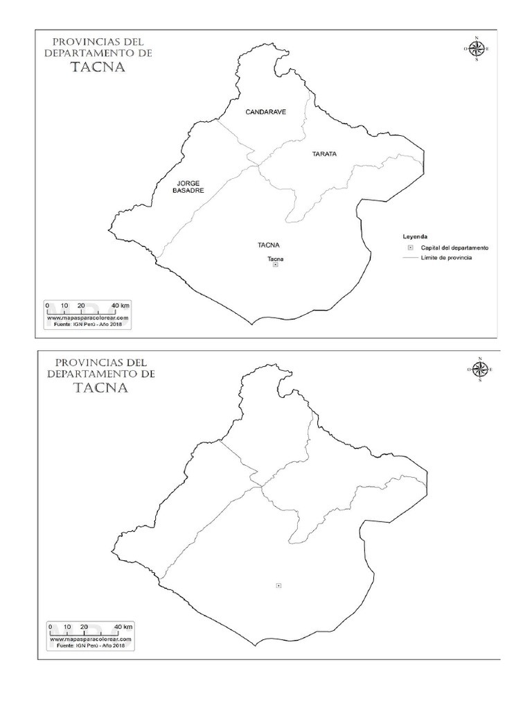 Mapa Tacna y Pèru | PDF
