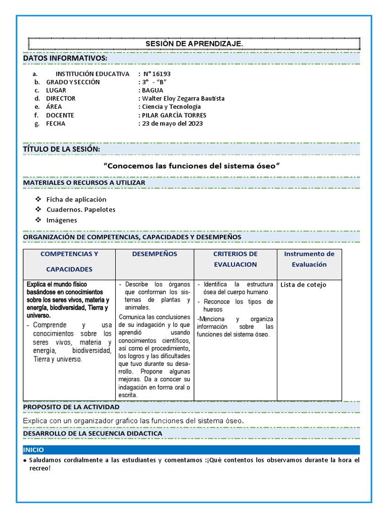 Sistema Oseo Pdf Hueso Esqueleto