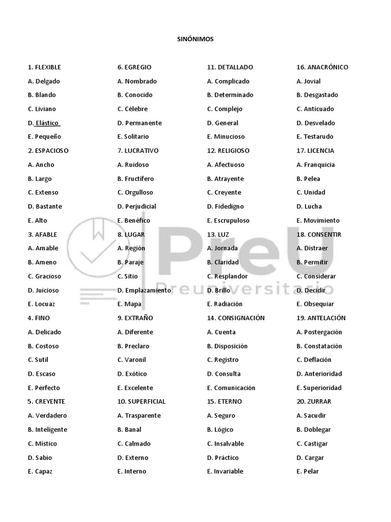 Libro Preu Verbal | PDF