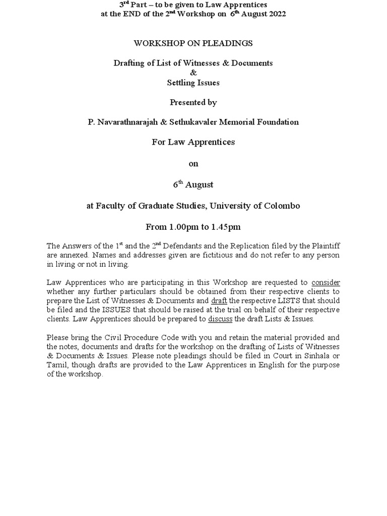 Divorce Part3 | PDF | Pleading | Child Custody