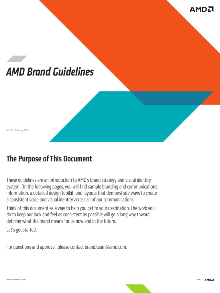 AMD Brand Guidelines Overview | PDF | Brand | Page Layout