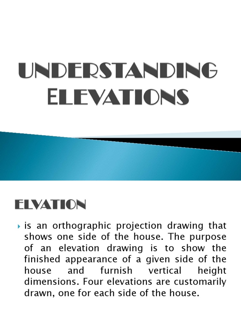 Ct111l Understanding Plate No. 8 Elevations | PDF