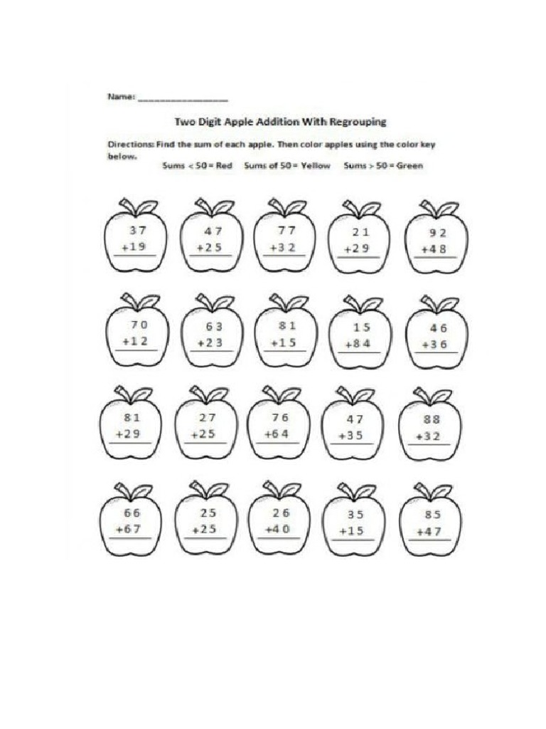 Addition 2 Digit | PDF