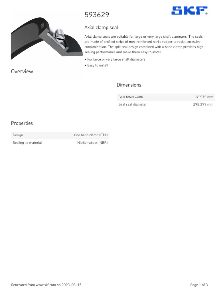 SKF 593629 Specification | PDF | License | Copyright